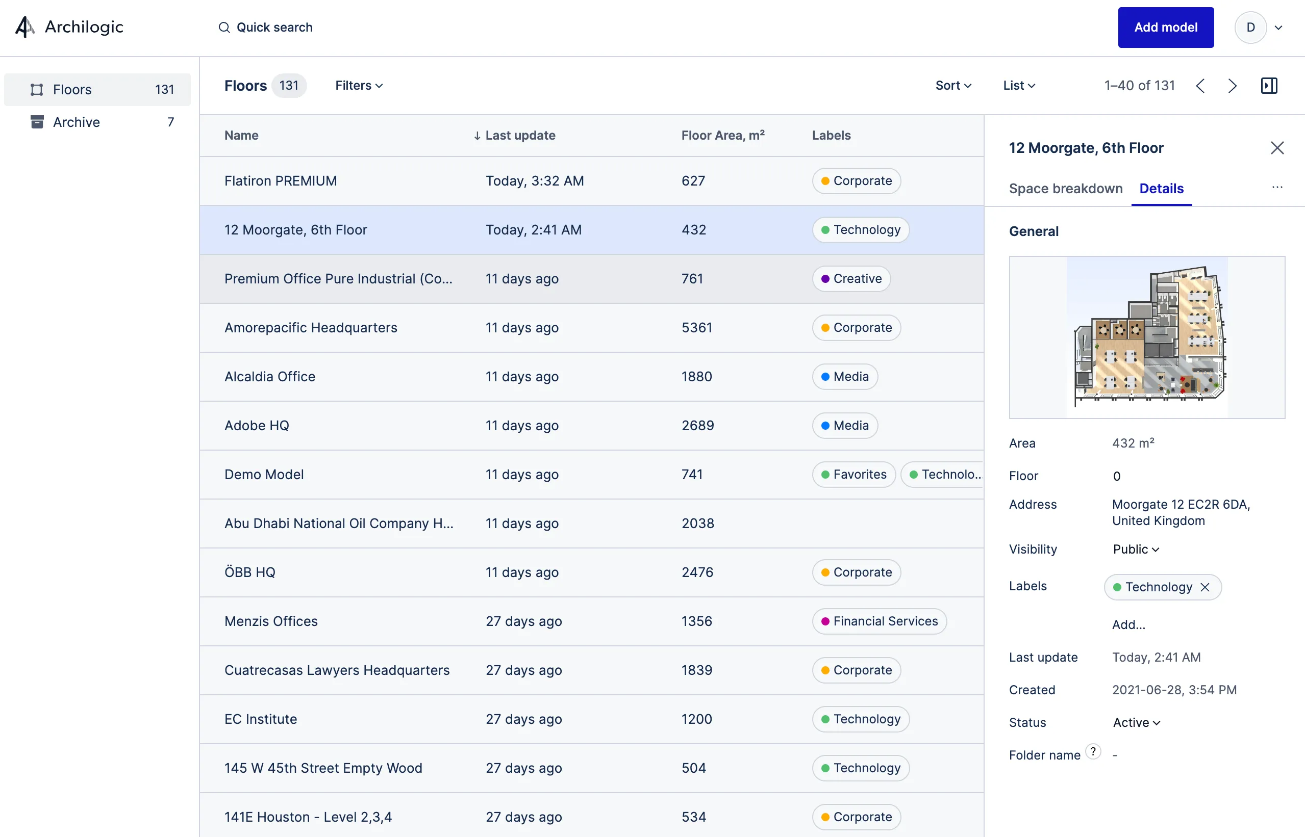 Archilogic | Indoor spatial data, simplified: connect your floor plans everywhere